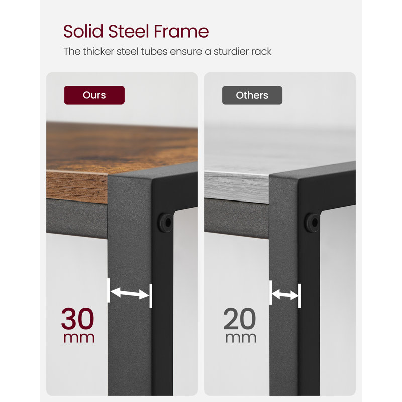 Foundry Select Thierry 33.1'' Standard Baker's Rack with Microwave ...