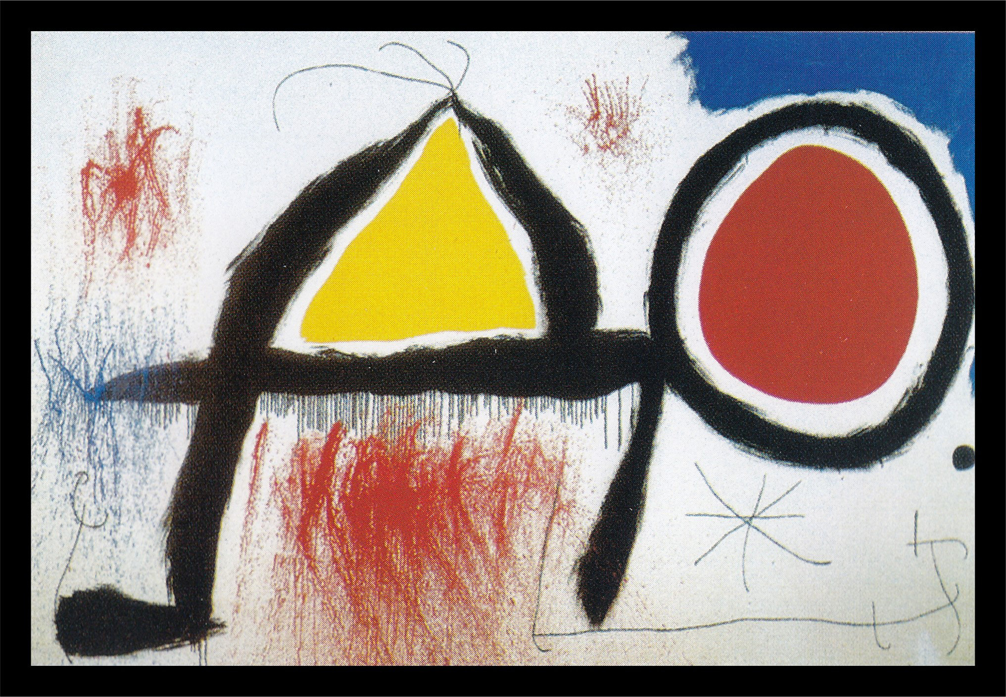 Vault W Artwork People Before the Sun by Joan Miro - Picture Frame ...