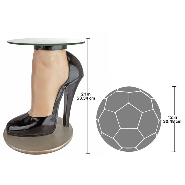 Design Toscano Stilettos Anyone Sculptural End Table & Reviews | Wayfair