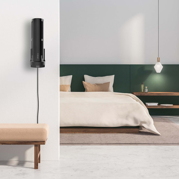 Vornado ATOM 2W AE Alexa Enabled Oscillating Tower Fan with Wall Mount ...