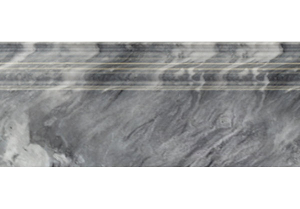 Belluno Designs Bardiglio 5" x 12" Polished Cove Base Tile Trim | Wayfair