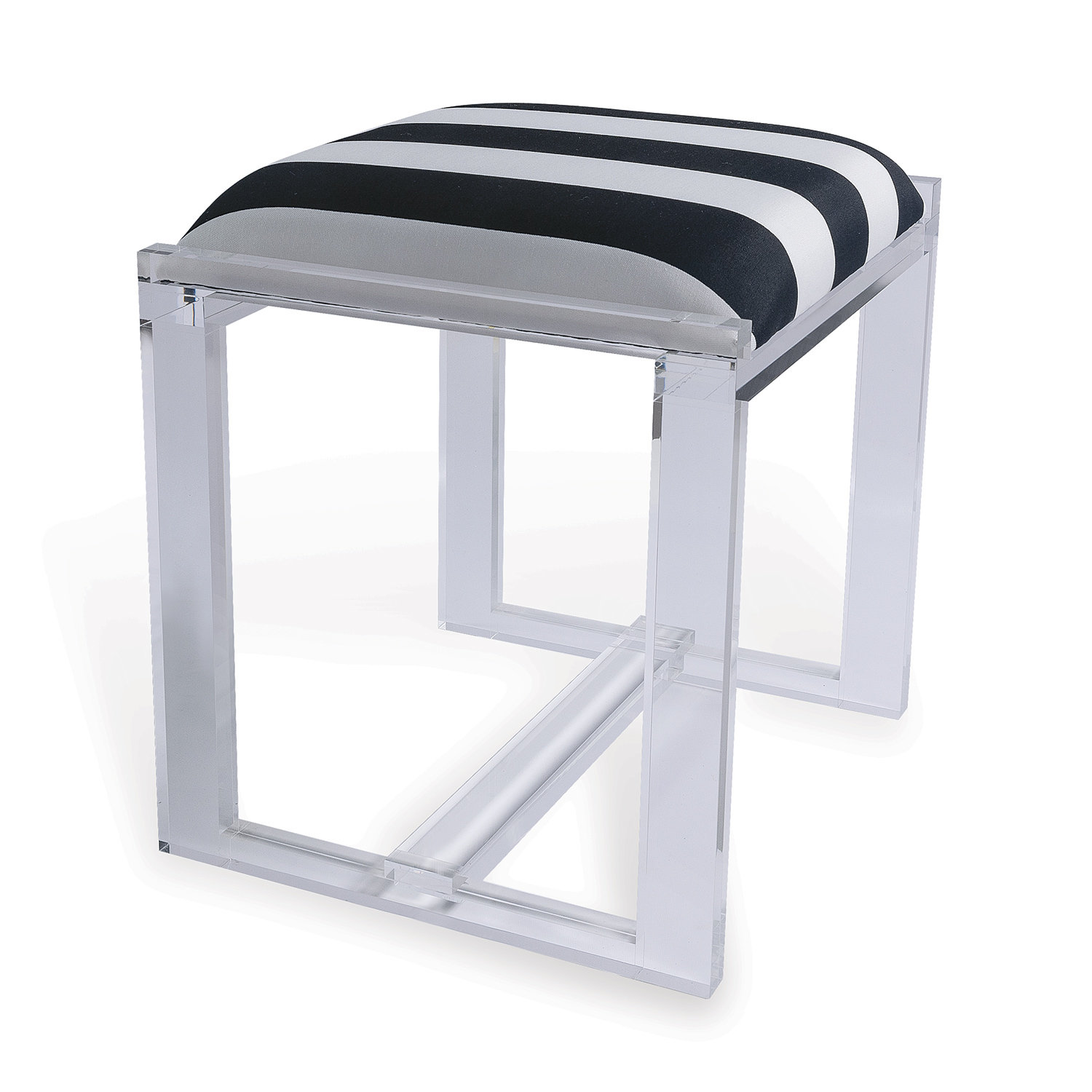 Port 68 Glencoe Black Stripe Bench | Wayfair