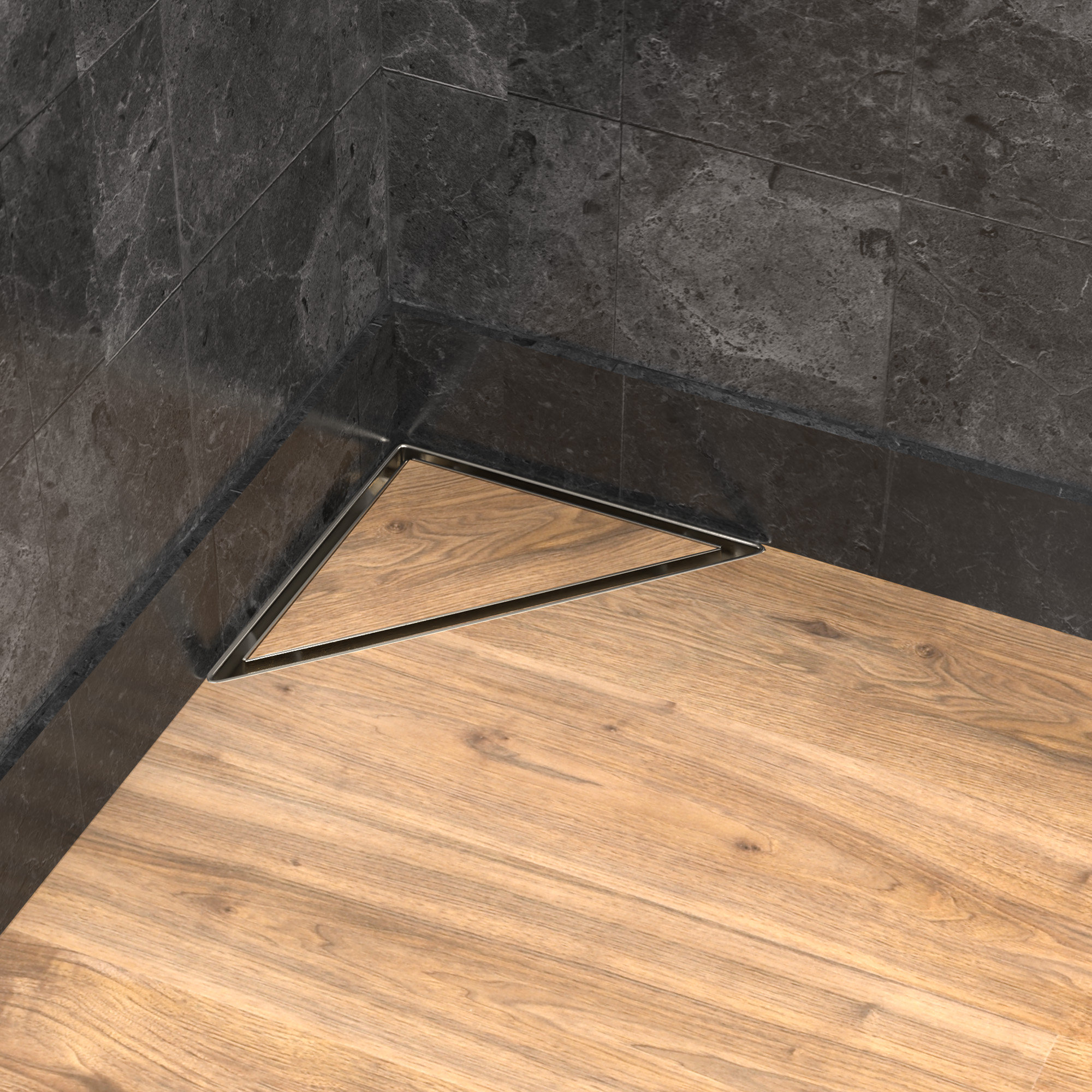 HYDROWARE Drain de douche en coin 8 po avec crépine et crochet de ...