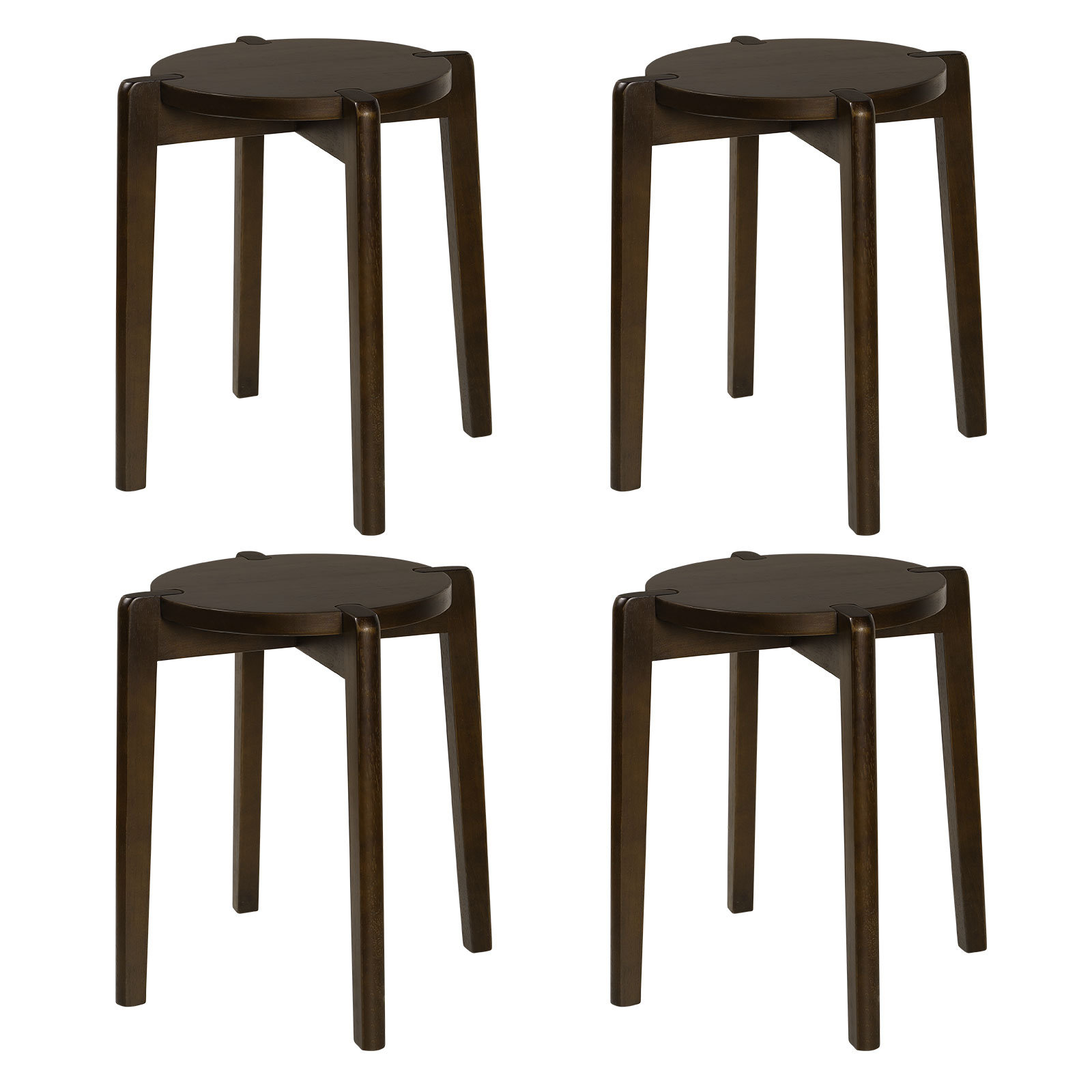 Millwood Pines Shemica Solid Wood Utility Stool | Wayfair