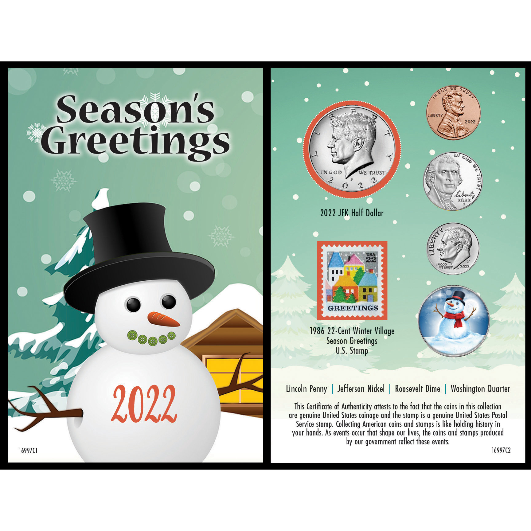 American Coin Treasures 2022 Coin Greeting Card | Wayfair