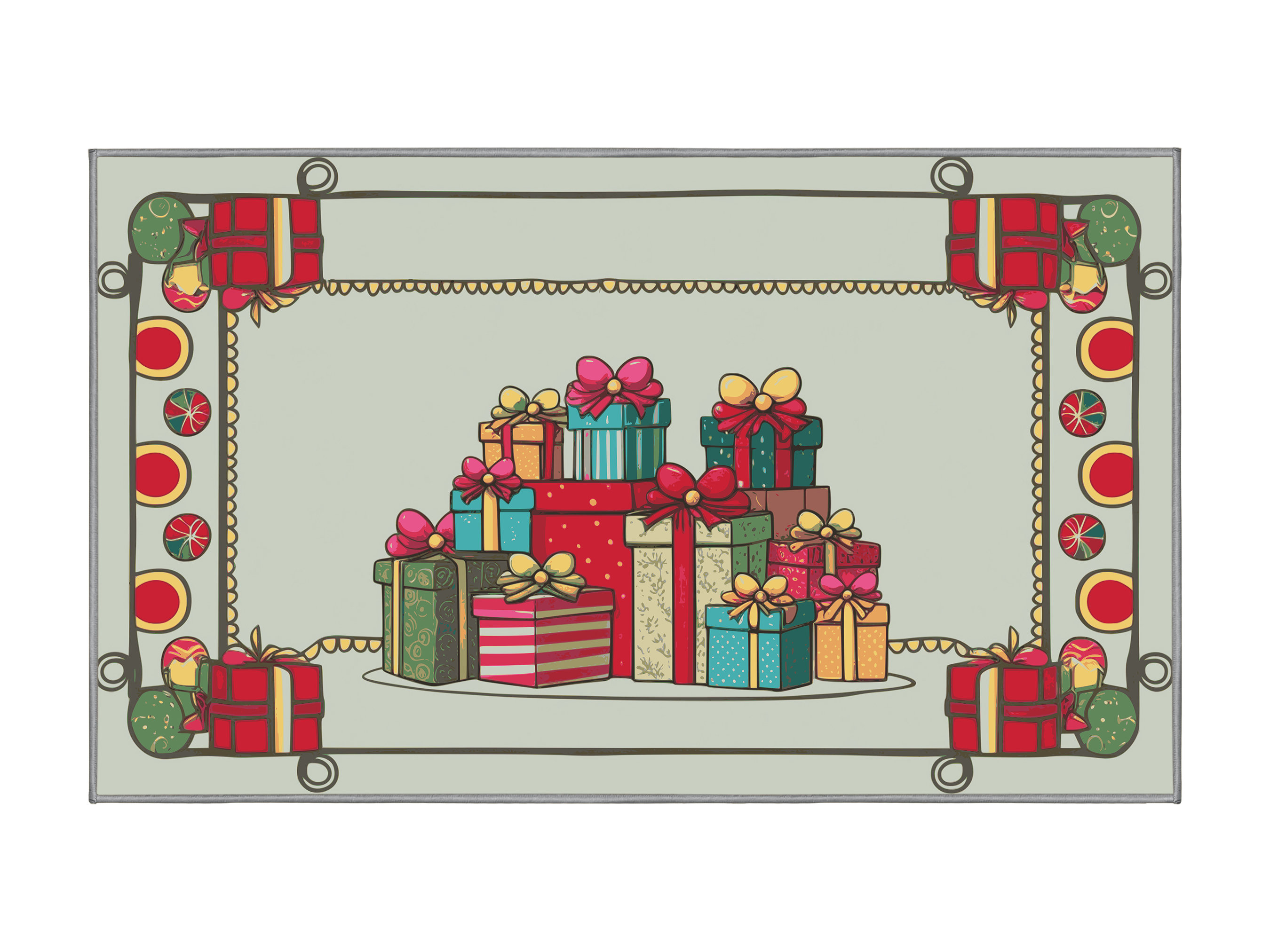 The Holiday Aisle® Washable Christmas Winter Holiday Rug | Wayfair