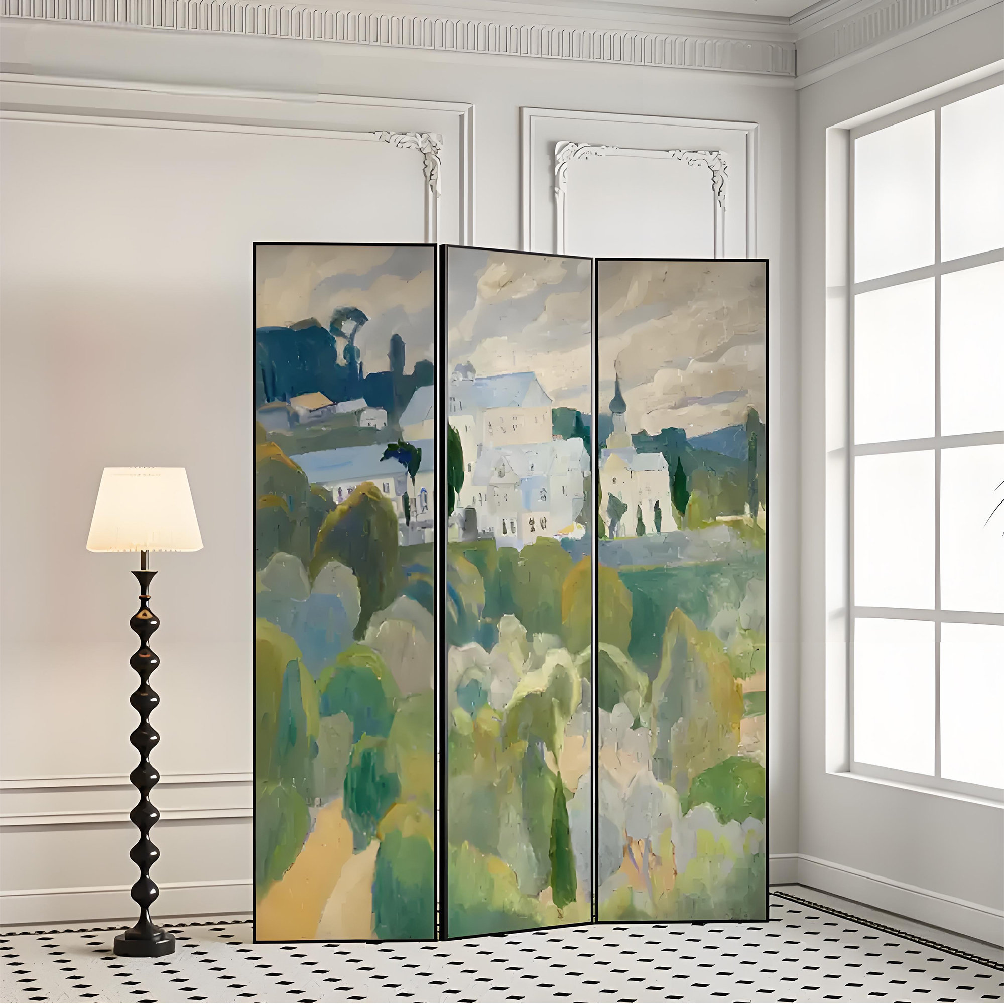Red Barrel Studio® Modern Oil Painting Screen | Wayfair