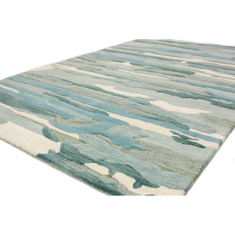 Mercury Row® Sevan Hand Tufted Wool Abstract Rug & Reviews | Wayfair