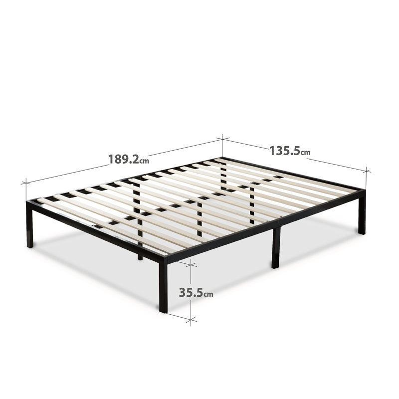 Hashtag Home Chicoine Minimalist Metal Bed Frame & Reviews | Wayfair.co.uk