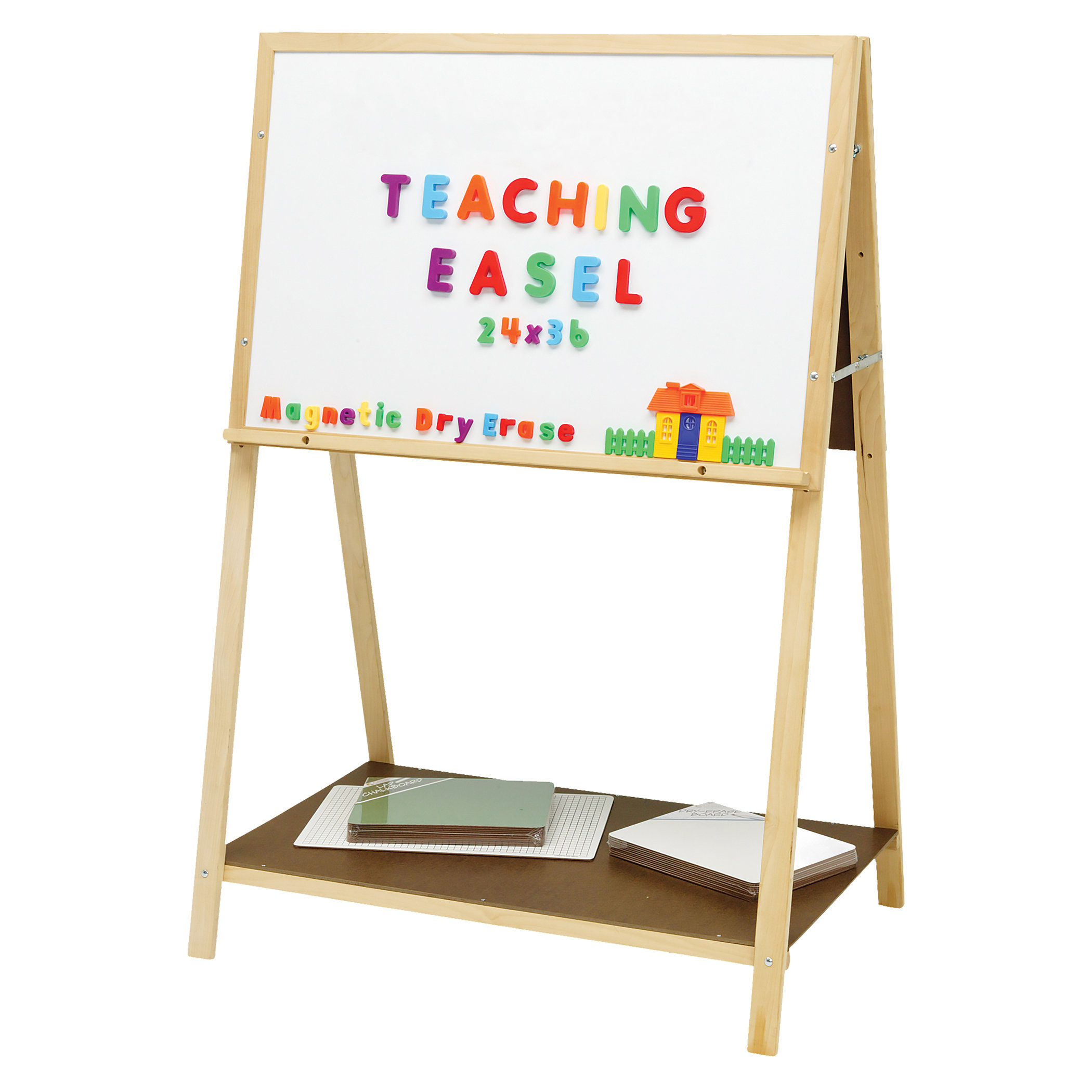 Elenco Electronics Flipside Teaching Magnetic Board Easel | Wayfair