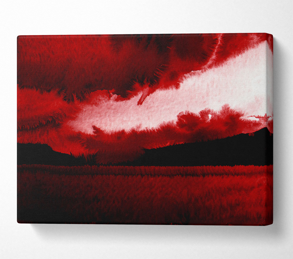 Alpen Home Red Tempest Sky - Wrapped Canvas Art Prints | Wayfair.co.uk