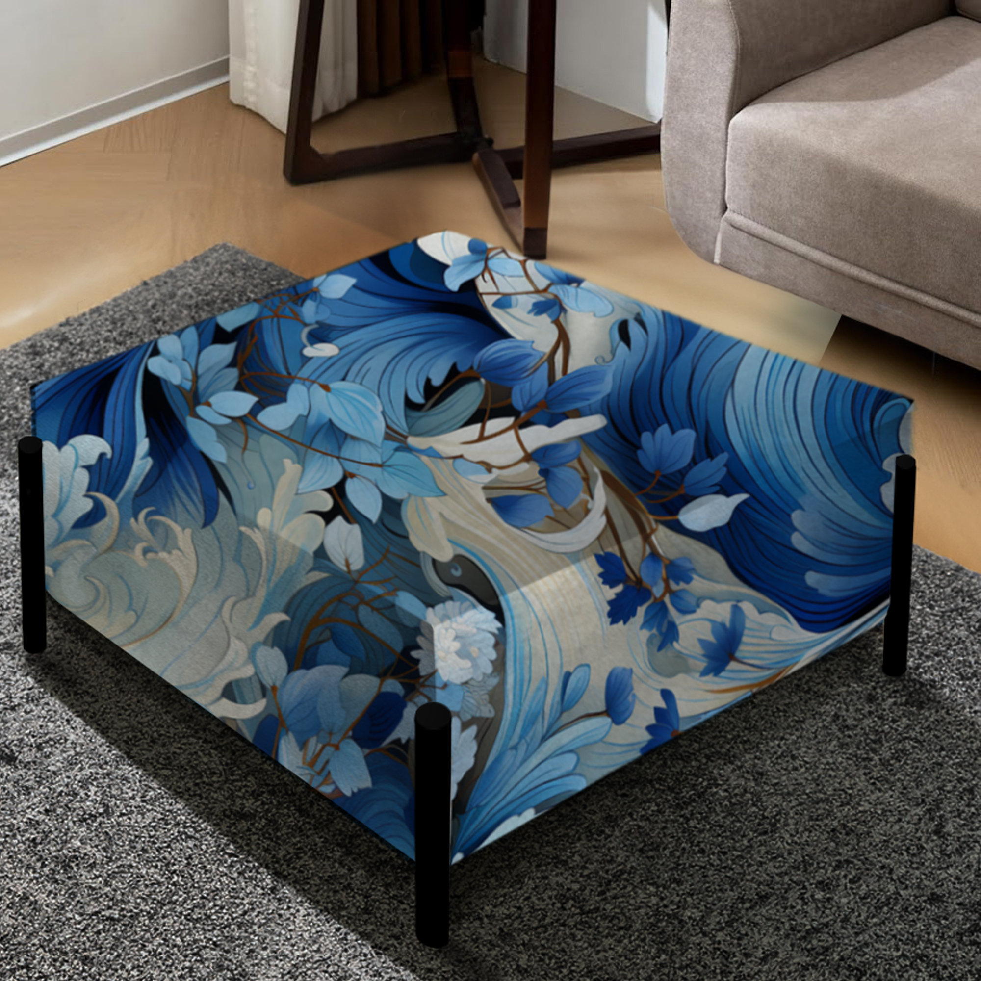 Design Art Nautical Allure Paisley Pattern VI - Paisley Large Square ...