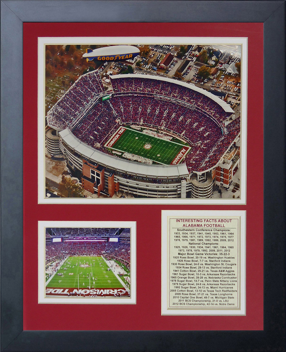 Legends Never Die University of Alabama Bryant-Denny Stadium Framed ...