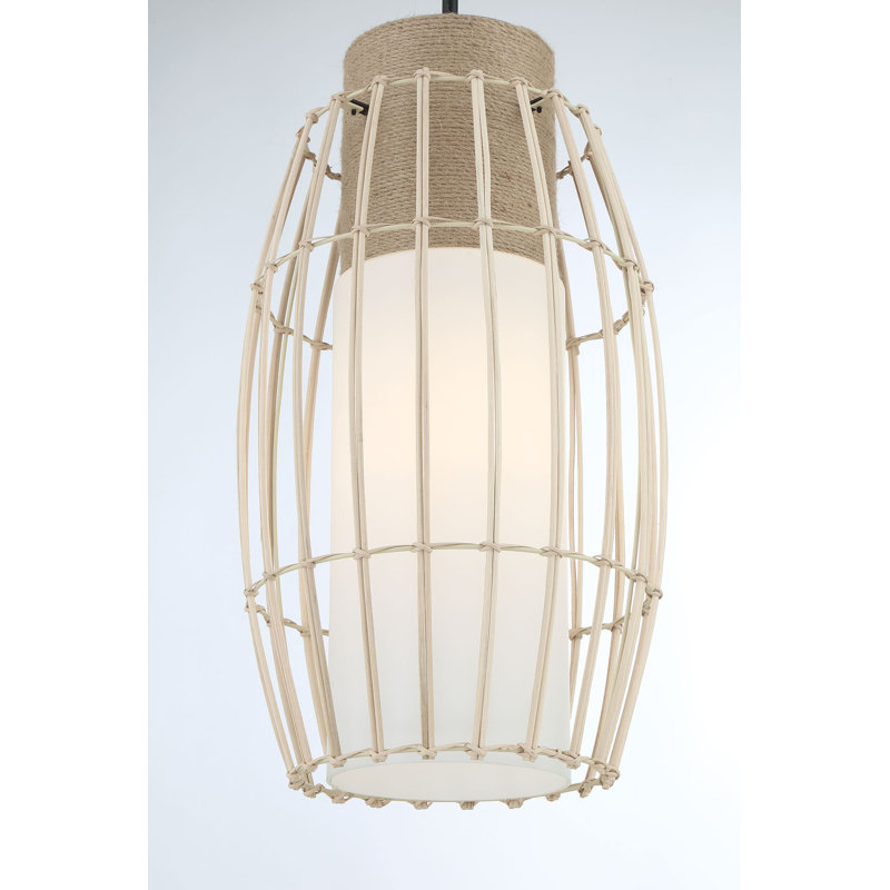 Breakwater Bay Athenis 1 - Light Teardrop Cylinder Pendant | Wayfair