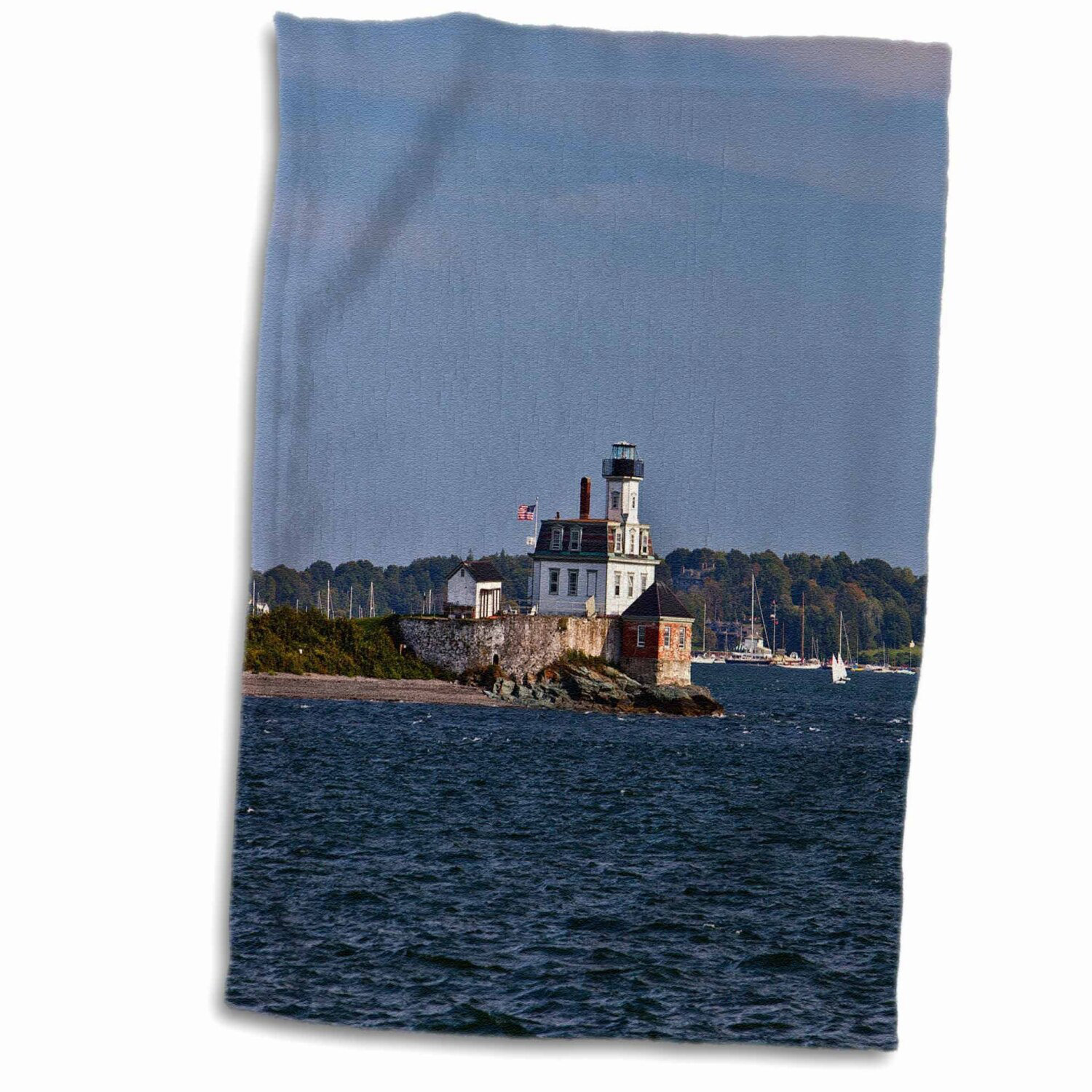 Rosecliff Heights Newport Coastal Lighthouse Towel - 15x22 | Wayfair