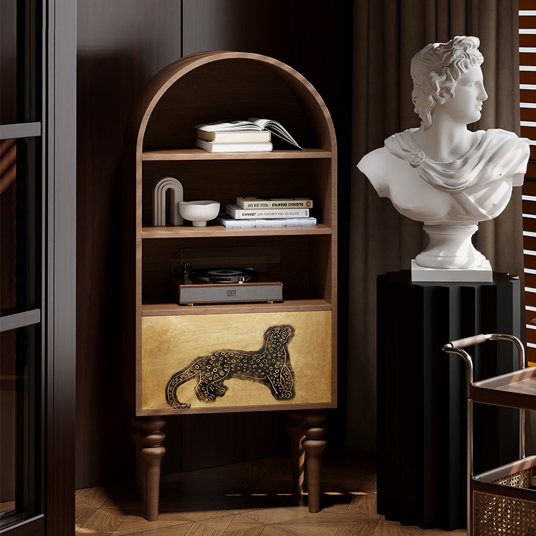 DURBIL Modern arch decoration multi-functional bookcase - Wayfair Canada