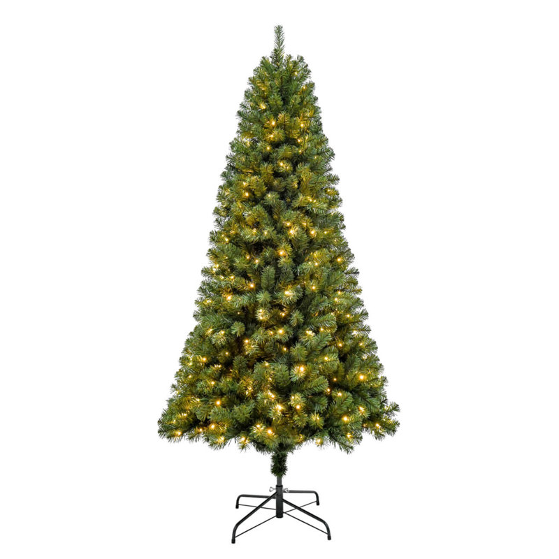 The Holiday Aisle® 7ft Pre-lit Oxford Spruce Tree | Wayfair