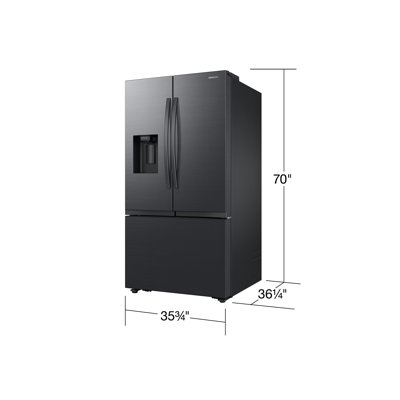 Samsung 31 cu. ft. Mega Capacity 3-Door French Door Refrigerator with ...