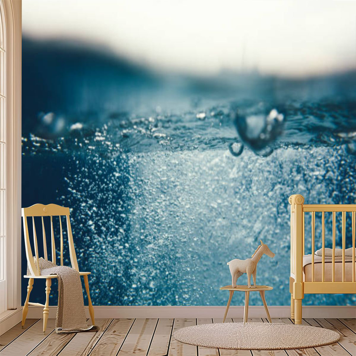 Rosecliff Heights Peel and Stick Canvas Wallpaper Wall Mural Underwater ...