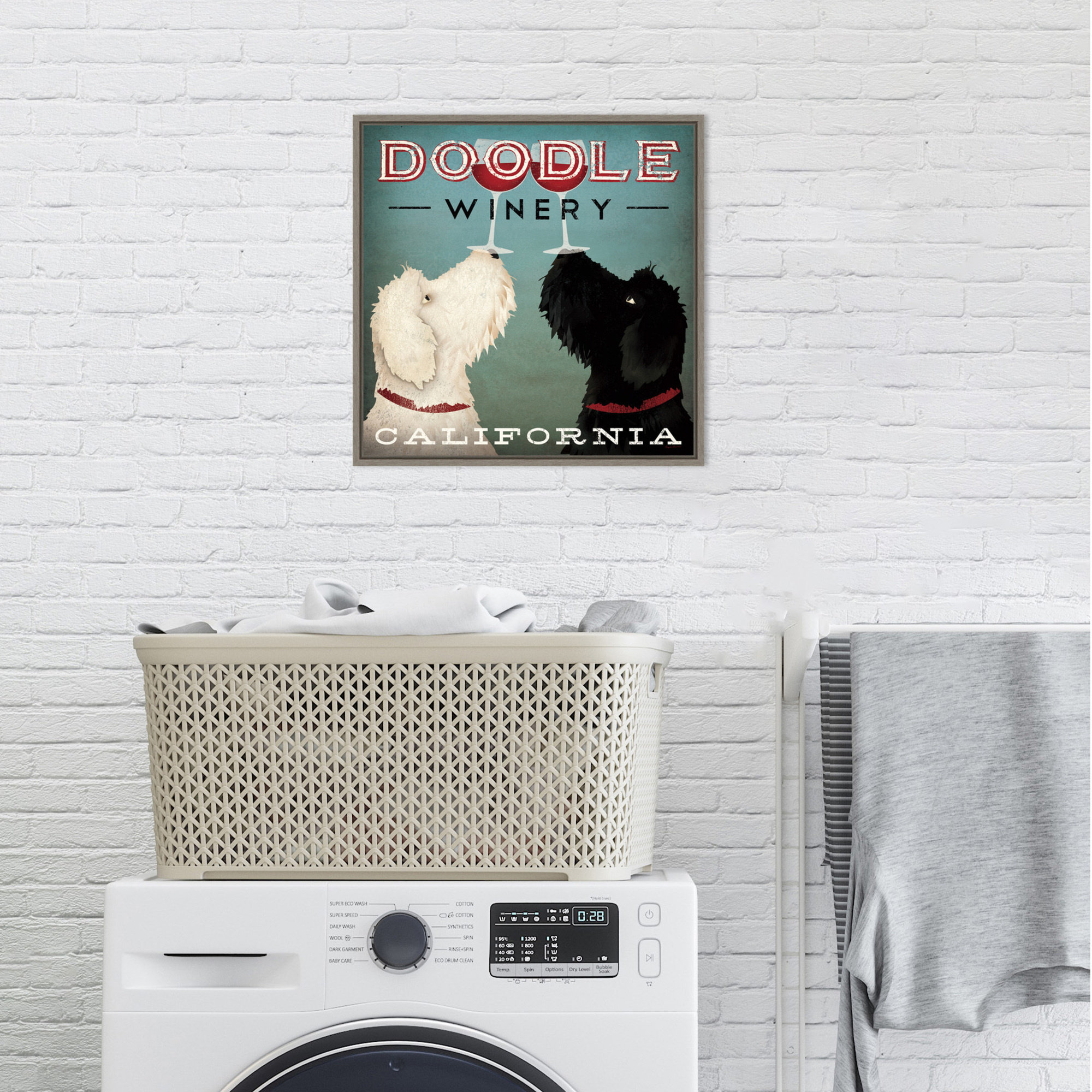 Trinx Doodle Wine by Ryan Fowler - Print | Wayfair