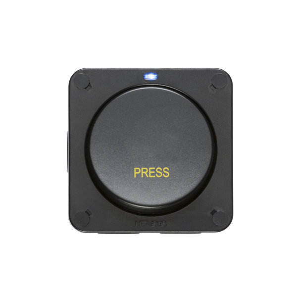 Knightsbridge IP66 20AX 1G SP 2-way switch - Black | Wayfair.co.uk