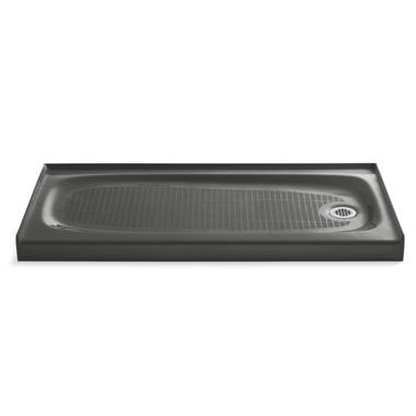 Kohler Salient® 60" x 30" Cast Iron Rectangular Single Threshold Alcove ...