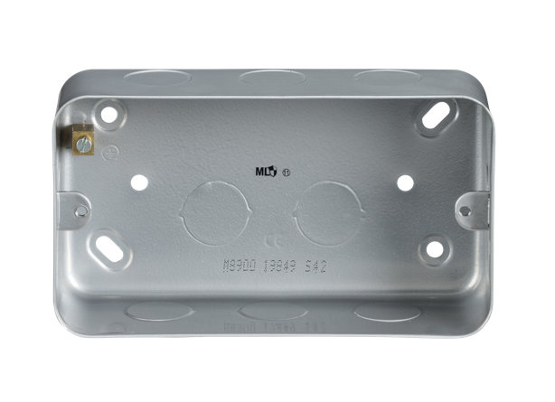 Knightsbridge Metal Clad 2G Back Box | Wayfair.co.uk