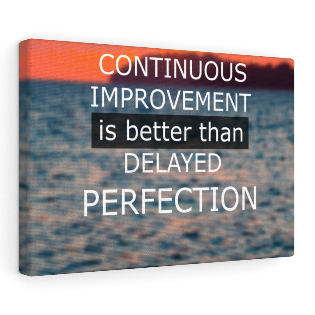 Trinx Inspirational Quote Canvas Continuous Improvement Is Better ...