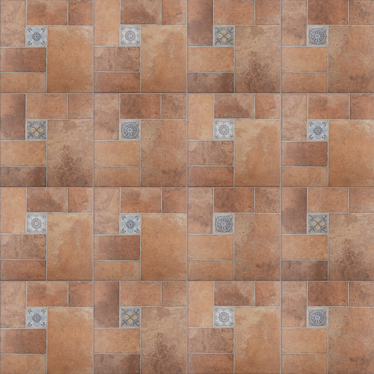 Merola Tile Tovar 17-3/4 In. X 17-3/4 In. Ceramic Rustic Wall & Floor ...