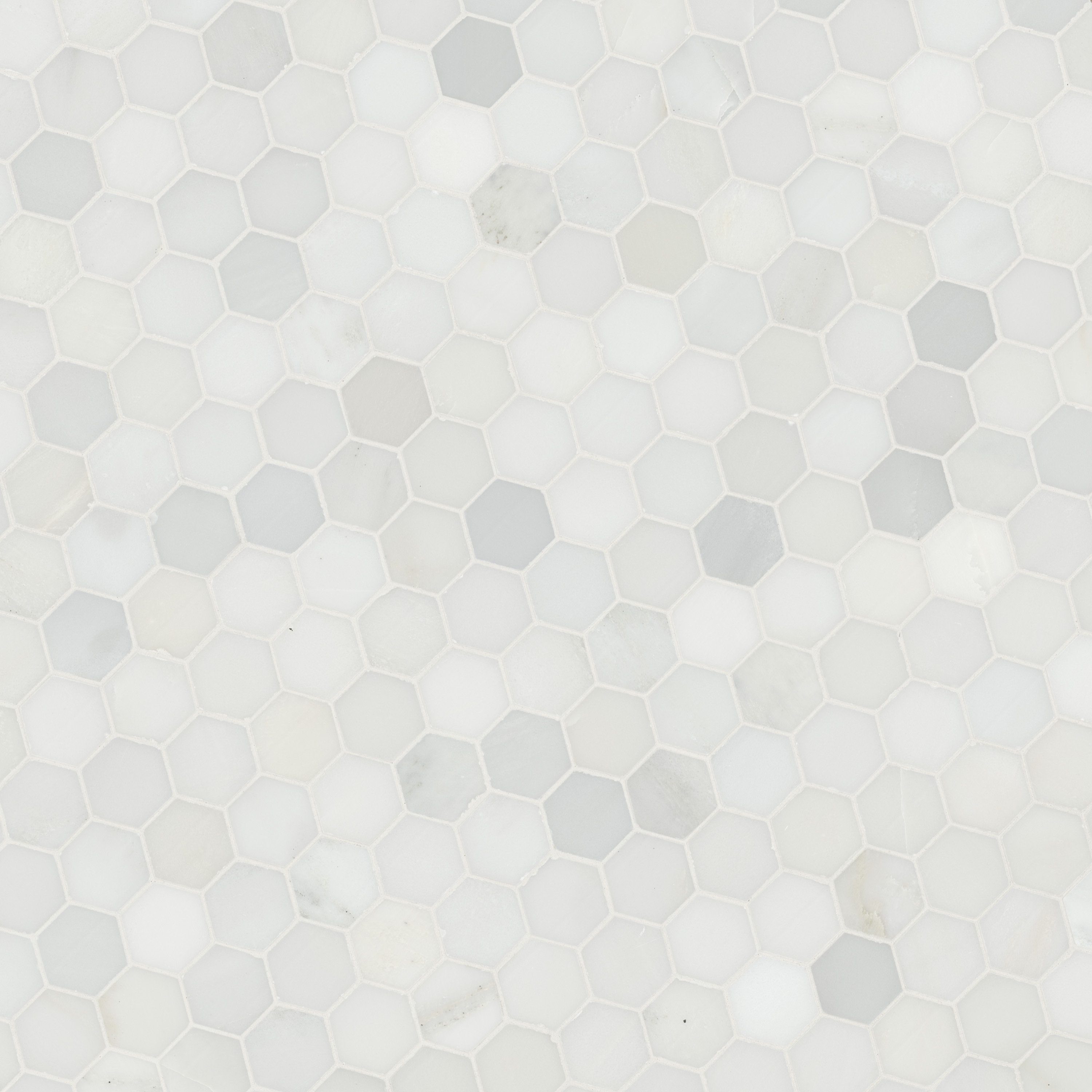 MSI Iona Mist Hexagon 12 in. x 12 in. Polished Marble Mosaic Floor and ...