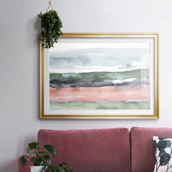 Winston Porter Blush Salt Bed I-FramedFramed Print W Beveled Matt and ...