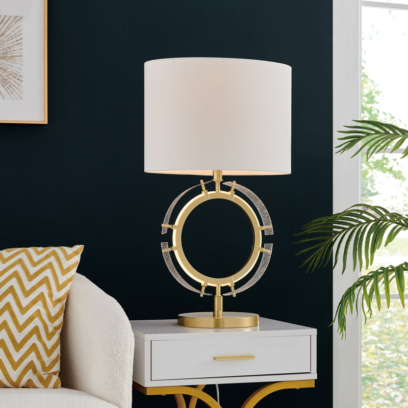 Everly Quinn Metka Metal Table Lamp | Wayfair