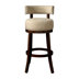 Andover Mills™ Norden Swivel Upholstered Counter Stool with Solid Wood ...