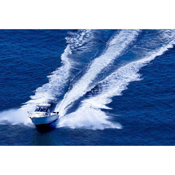 Breakwater Bay Fast Motorboat by Sharply_done - Art Prints | Wayfair.co.uk