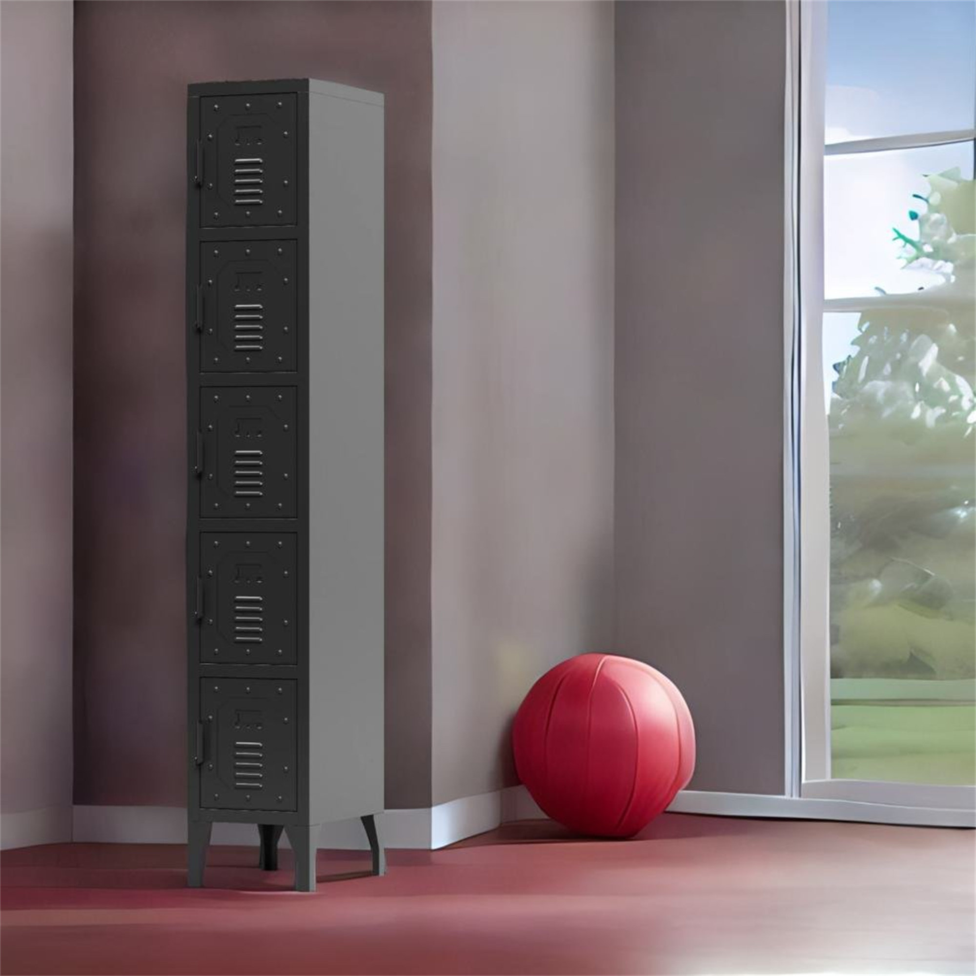 BESTCOSTY Metal 5 - Tier 12'' Employee Locker | Wayfair