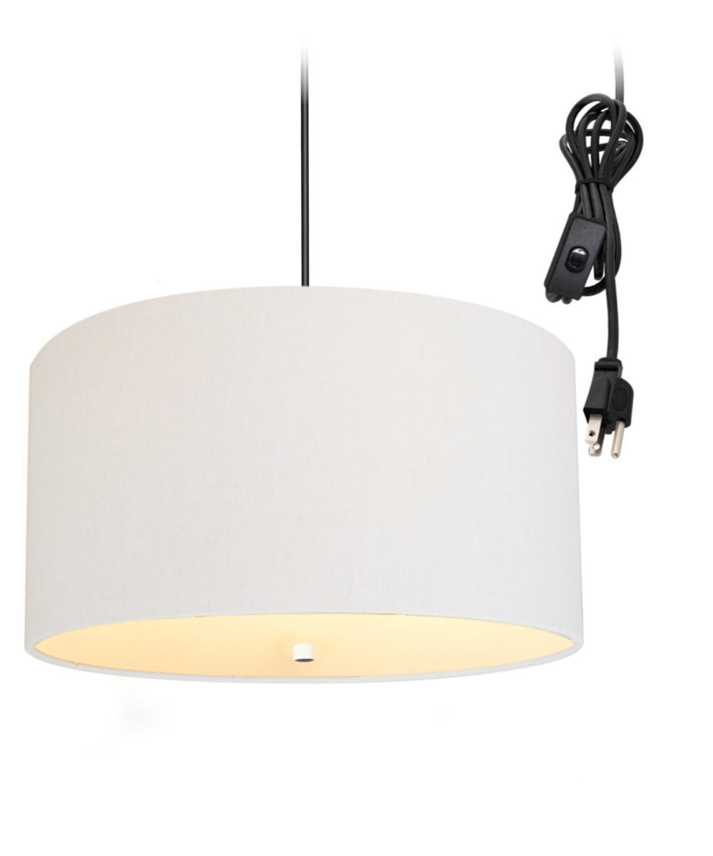 Latitude Run® 2 - Light White Single Pendant & Reviews | Wayfair