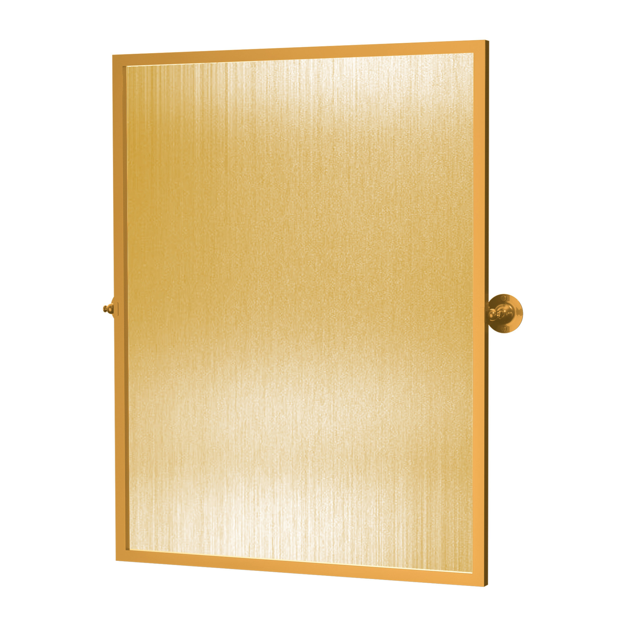 Mercer41 Right-Angled Rectangular Rotating Hardware Gold Wall Mirror ...