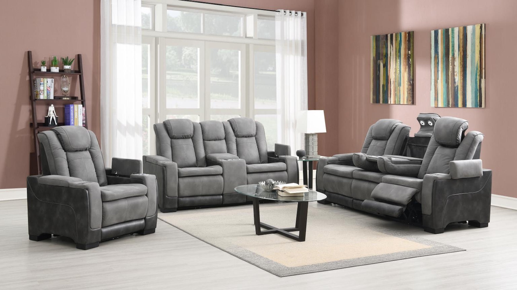 Hokku Designs Power Reclining Sofa-Power Reclining Loveseat | Wayfair