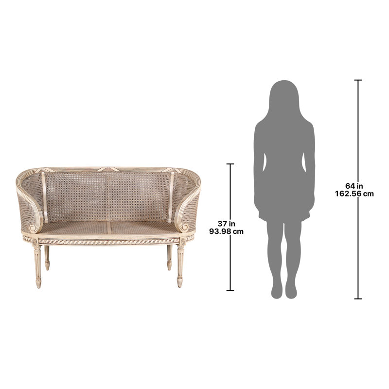 Ophelia & Co. Hiro Parisian Oval Rattan Bench & Reviews | Wayfair