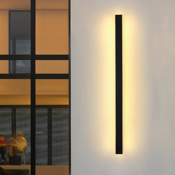 Ivy Bronx Clista Aluminum Outdoor Modern Rectangular Ip65 Anti-Rust LED ...