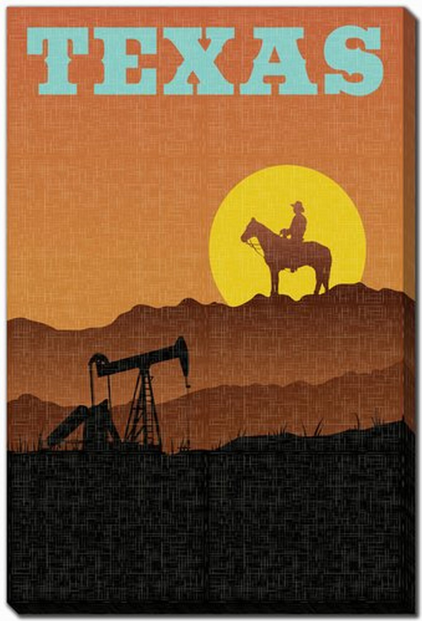 Union Rustic Texas State Poster | Wayfair