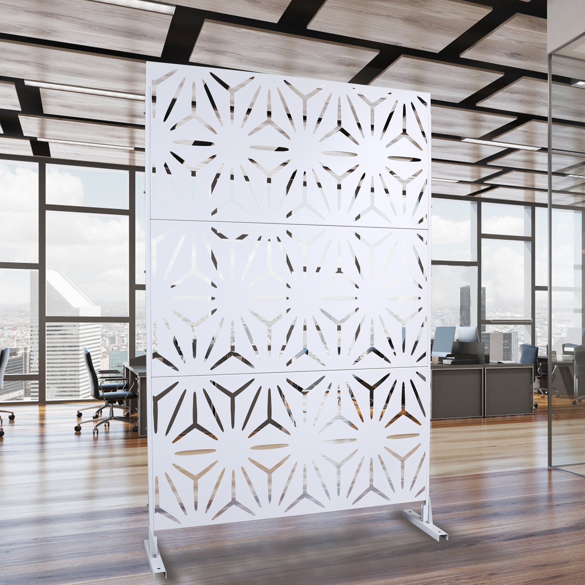 DELTA FURNITURE Outdoor & Indoor Privacy Screen Metal Privacy Screen ...