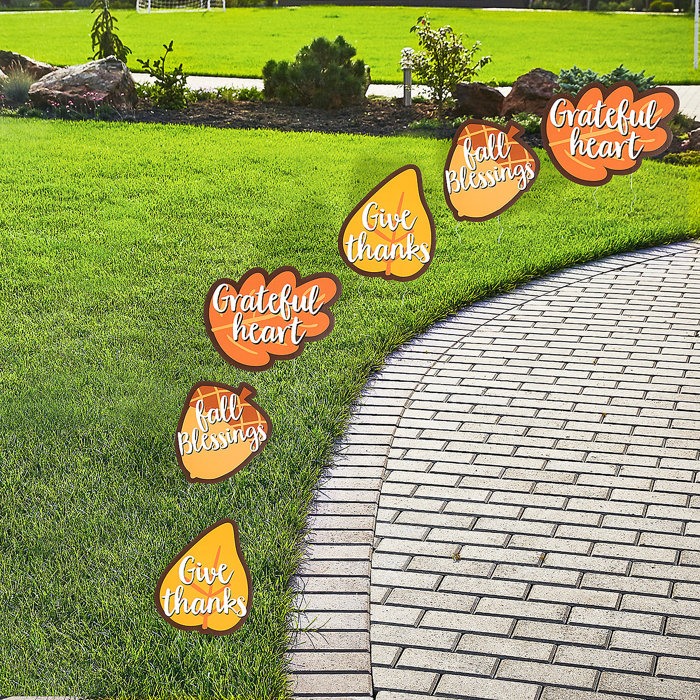 The Holiday Aisle® 6 Piece Fun Express Religious Fall Sidewalk Signs ...
