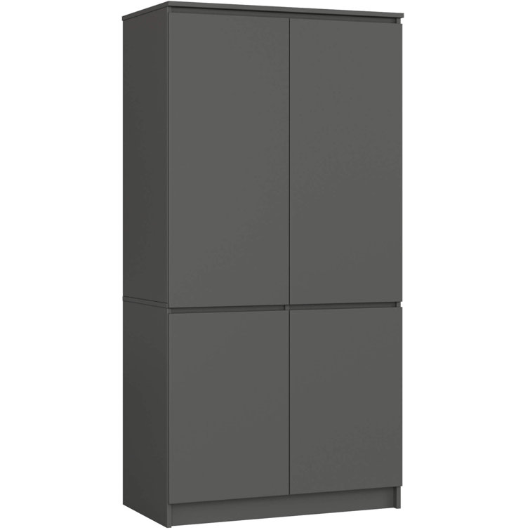 17 Stories Siarhey 4 Door Manufactured Wood Wardrobe | Wayfair.co.uk