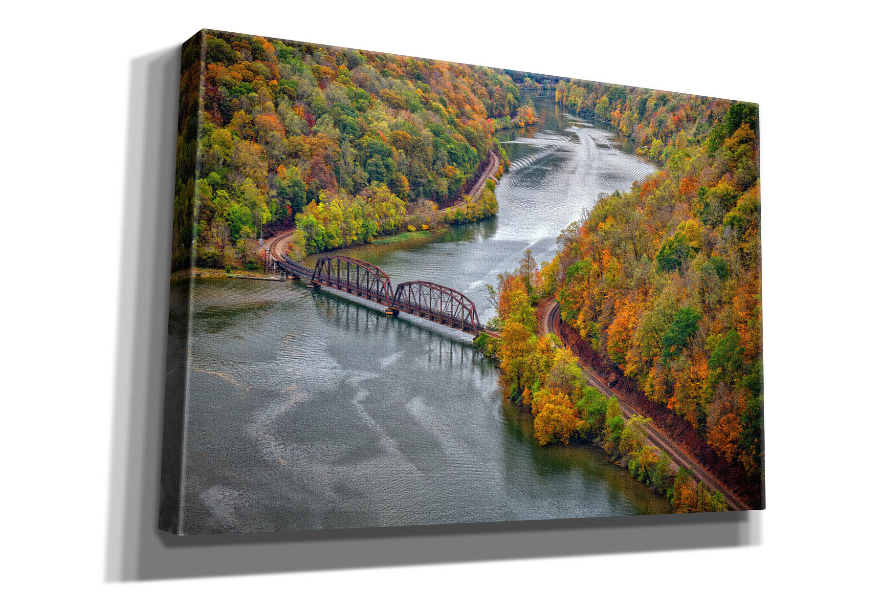 Lark Manor™ 'Hawks Nest Bridge' by Rick Berk Canvas Wall Art | Wayfair