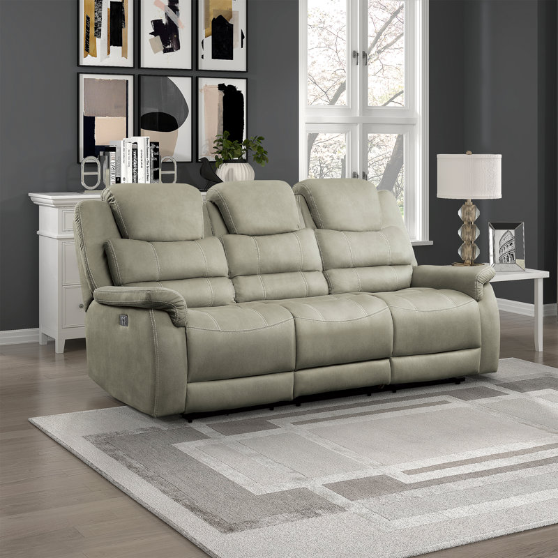 Latitude Run® Kadance 83.5" Microfiber Power Reclining Sofa | Wayfair