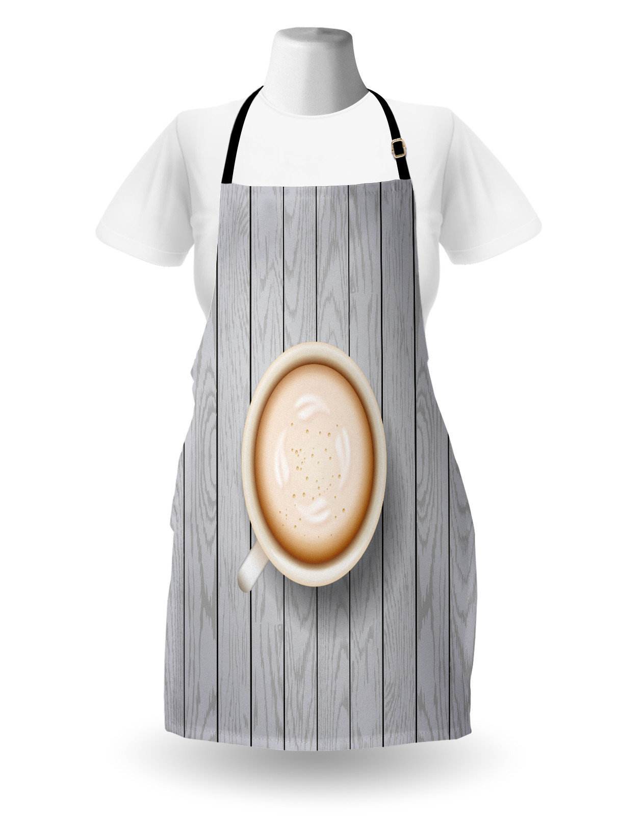 Bungalow Rose Espresso Apron Unisex Coffee Latte on Top View Adult Size ...