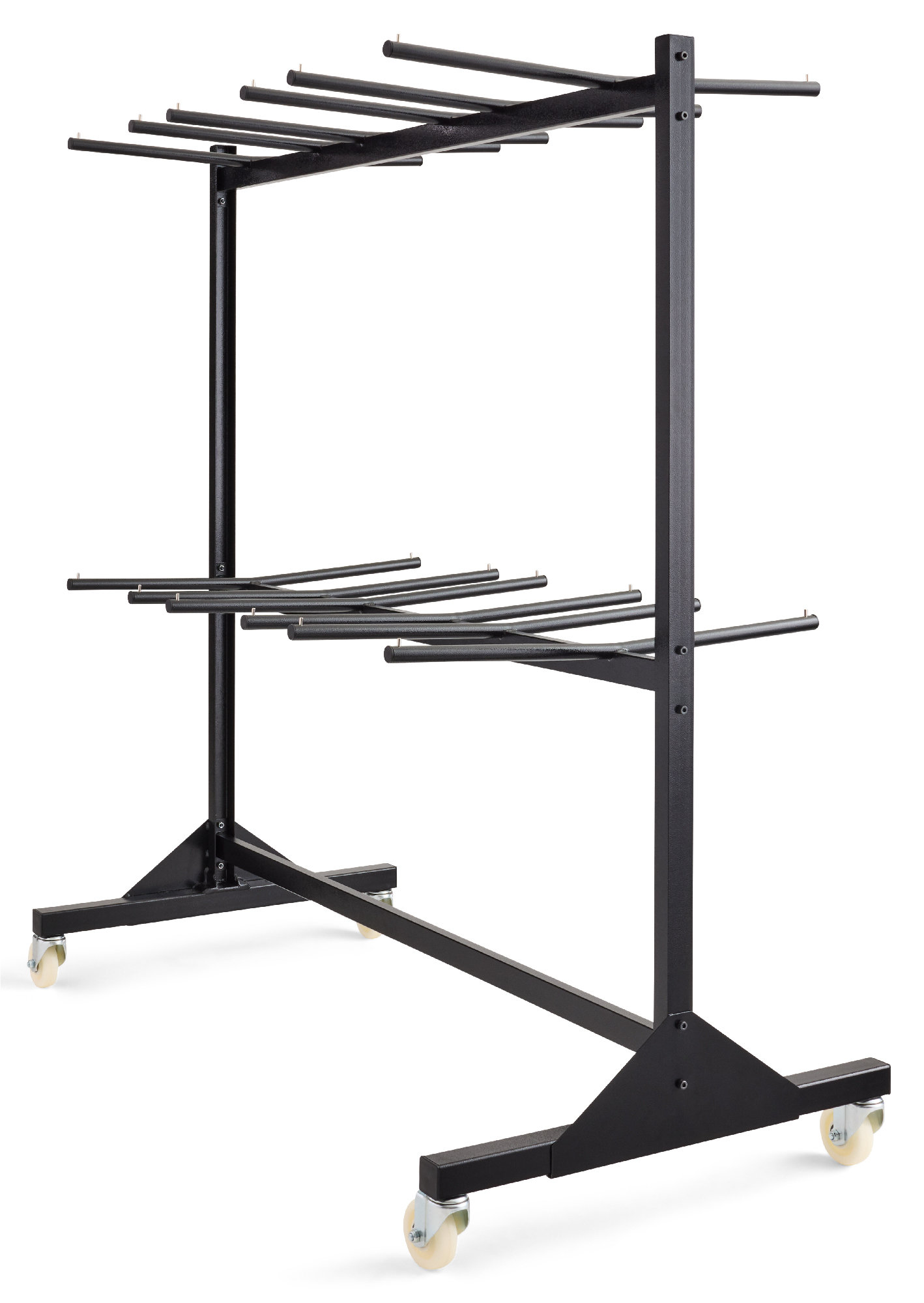 Safco Products Company SAFCO Two-Tier Folding Chair Cart - Efficient ...