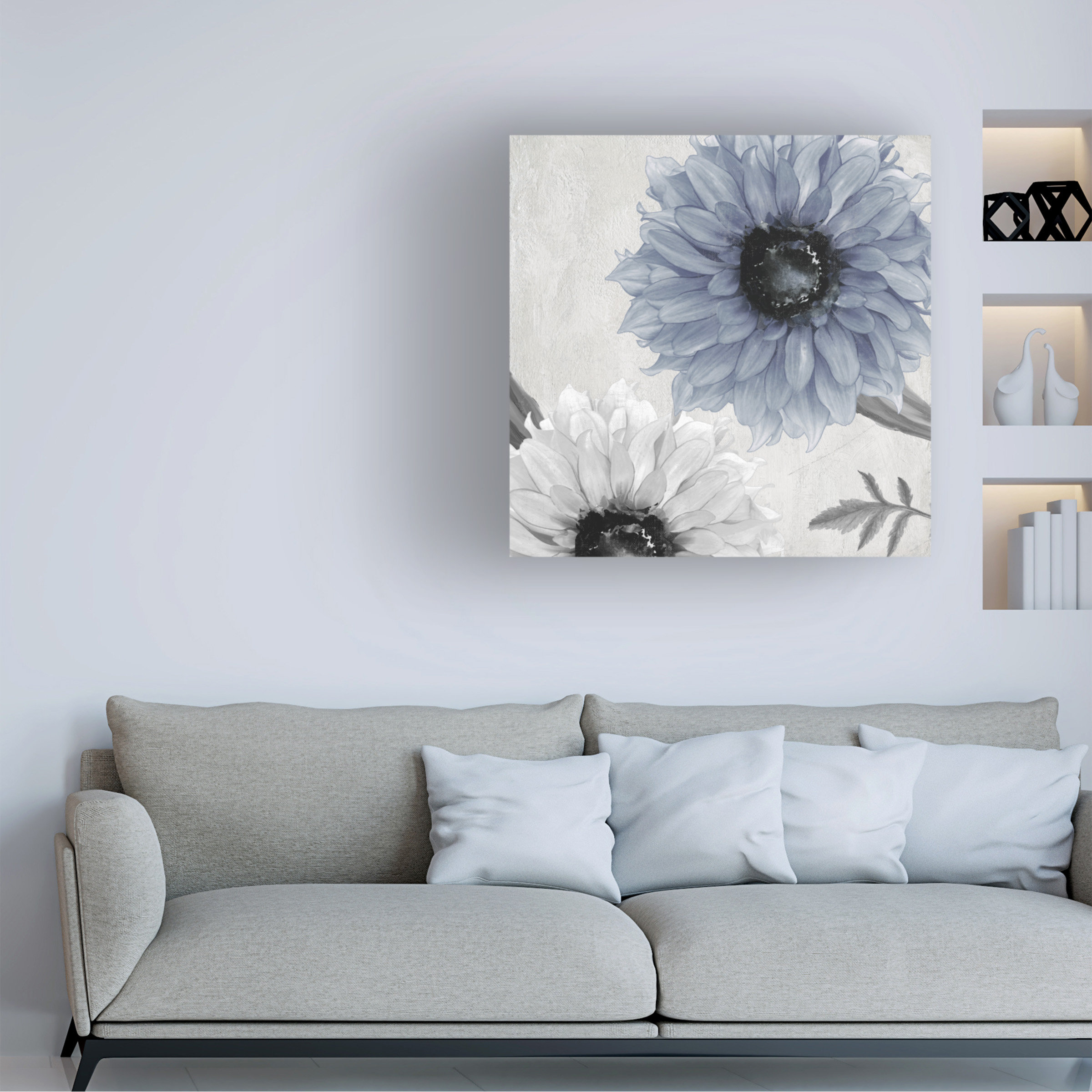 Winston Porter Sasha Alabaster Rain I Canvas Art | Wayfair