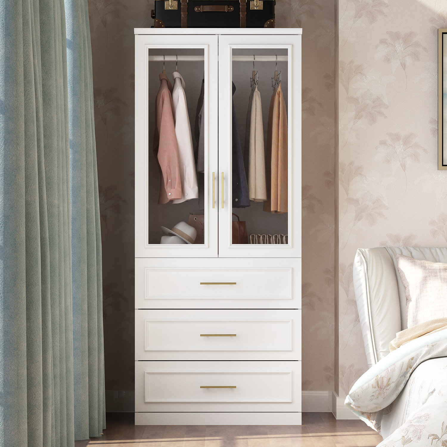 Lark Manor Armoire 6 portes Angenita et Commentaires - Wayfair Canada